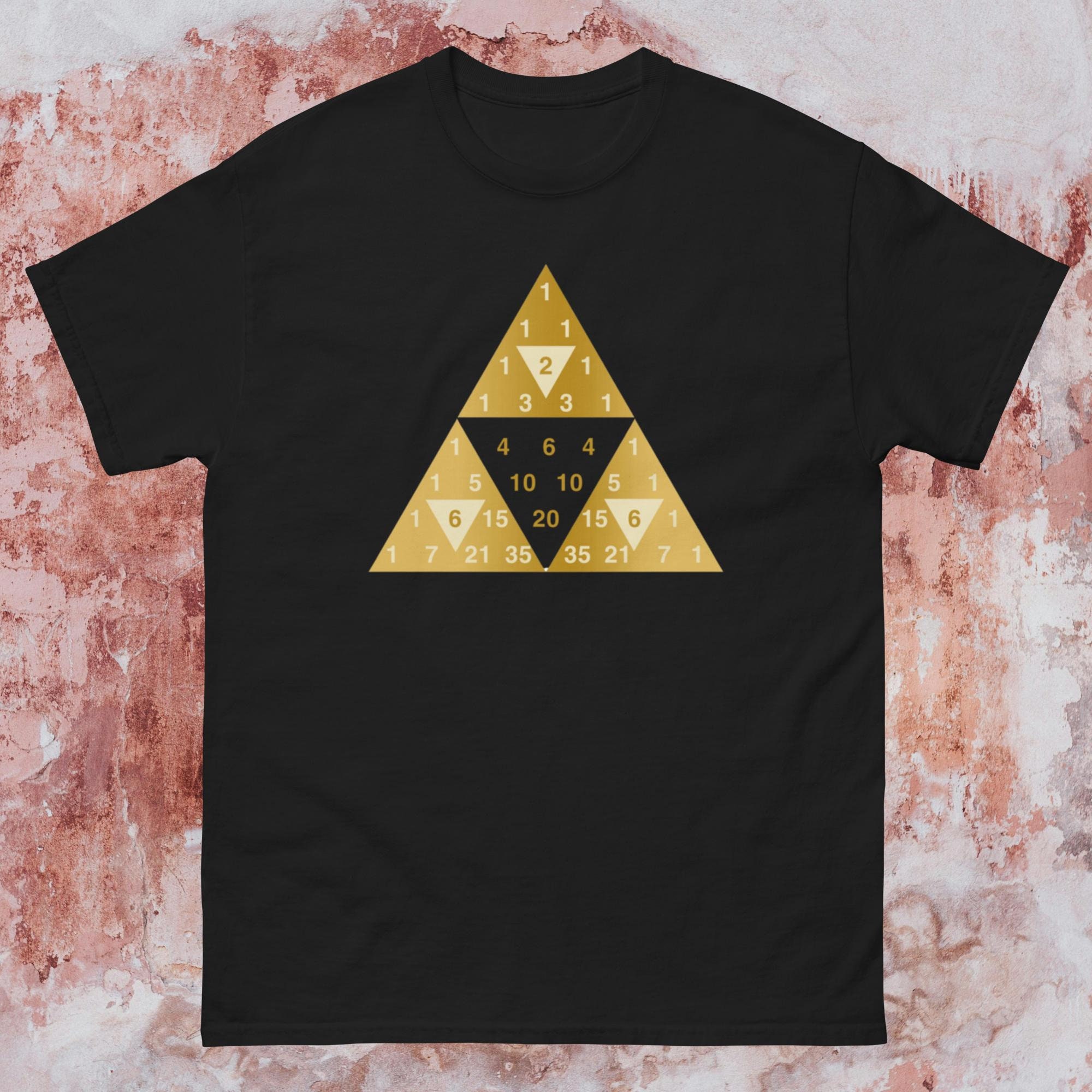 Pascal's Triangle Legend of Zelda Triforce Tee Shirt for Math & Gaming ...
