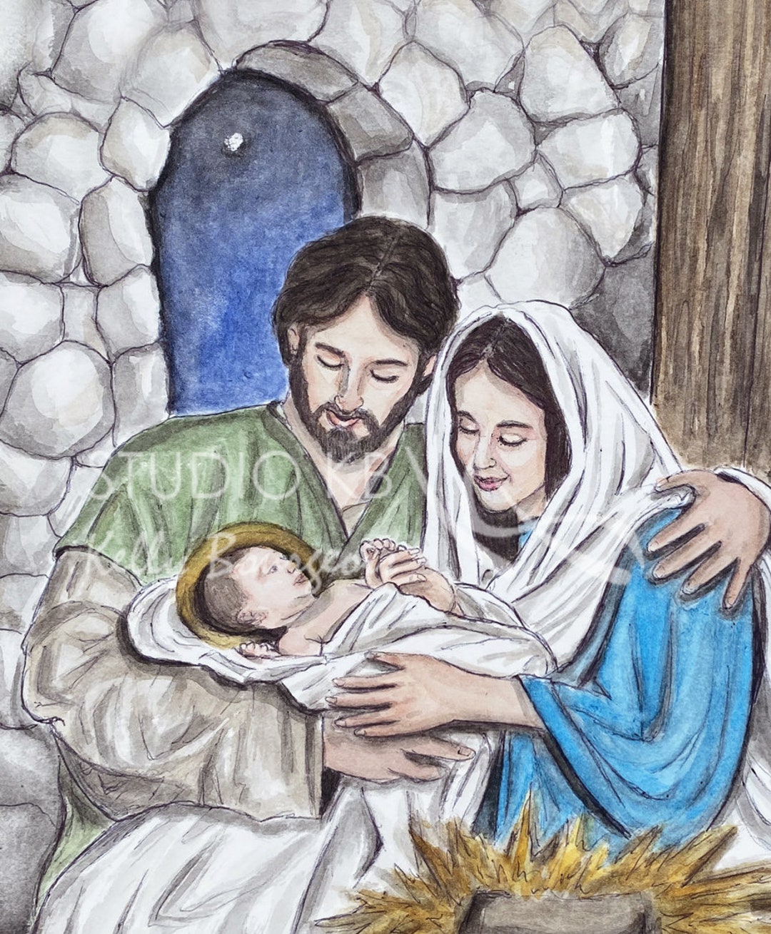 The Nativity - Prints - Etsy