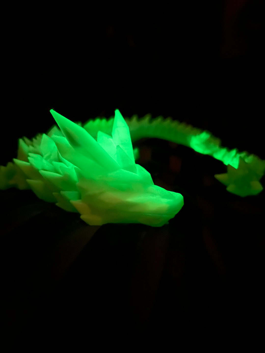 Glow-up Glow in the Dark Dragon. Crystal Dragon Shelf Pet and Fidget ...