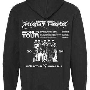 Seventeen Tour Design Zip Hoodie, Hoodie, Long Sleeve, Short Sleeve ...