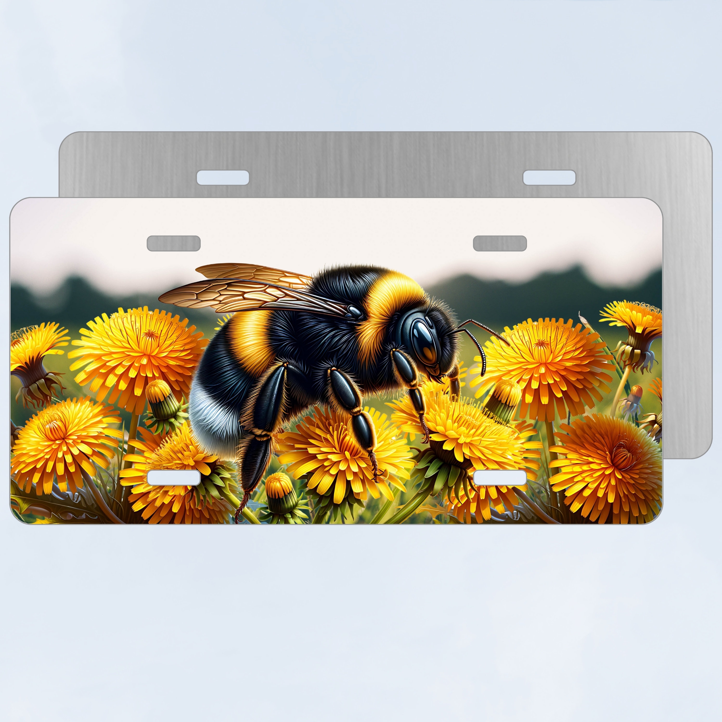Bumblebee PNG, Dandelions PNG, Digital Download, POD Design, 12 by 6 ...