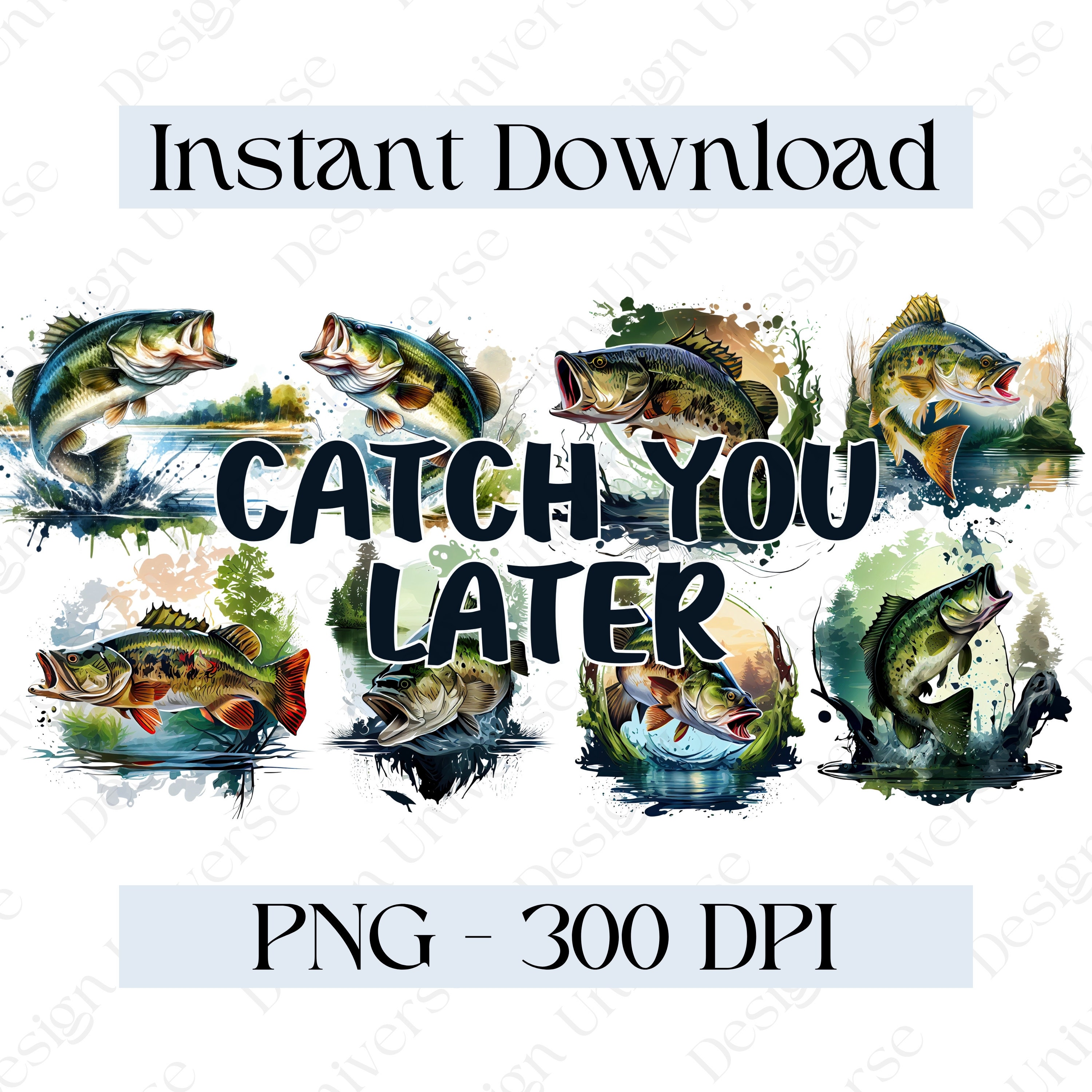 Fisherman License Plate PNG, Fishing PNG, Digital Download, POD Design ...