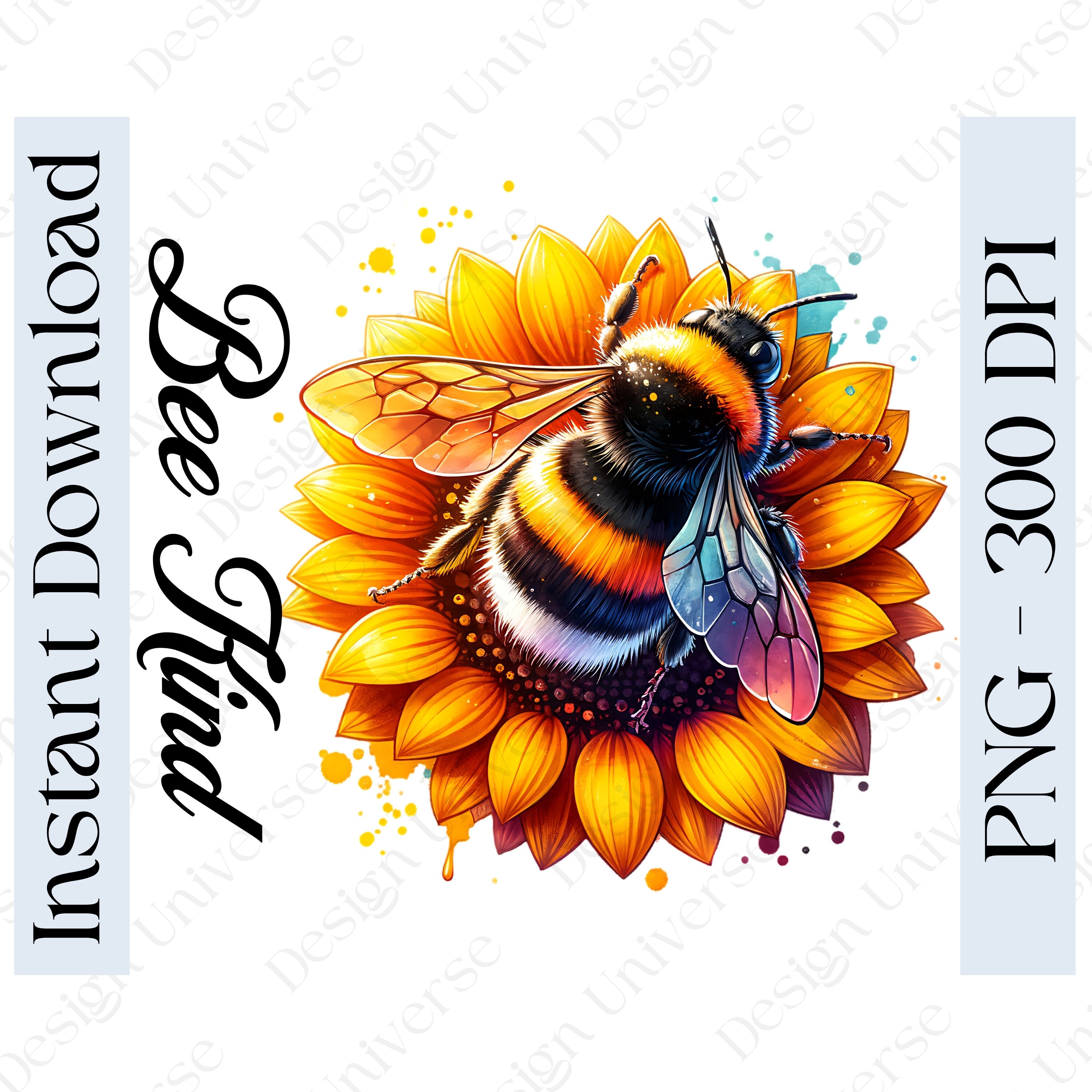 Bumble Bee PNG, Bee Kind PNG, 20 Oz Skinny Tumbler Sublimation Design ...