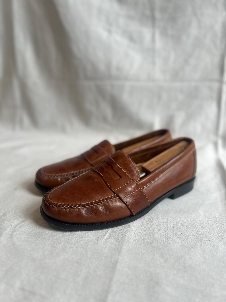 Cole Haan Leather Penny Loafers, American Made. - Etsy