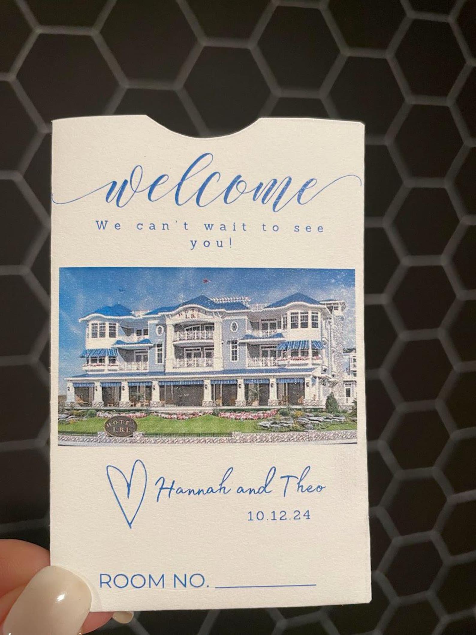 Custom Hotel Key Card Envelope or Holder - Etsy