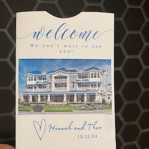 Custom Hotel Key Card Envelope or Holder - Etsy