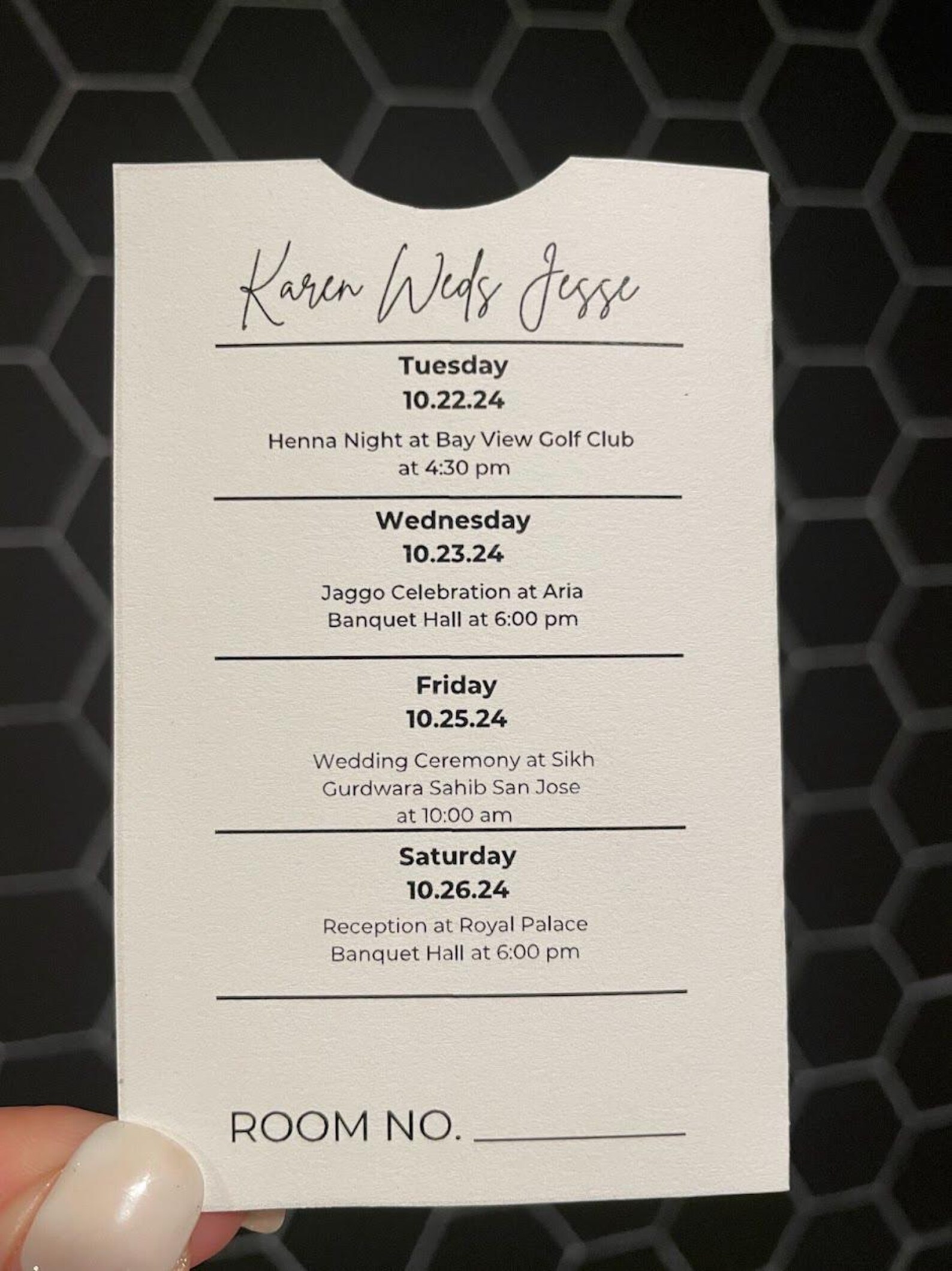 Custom Hotel Key Card Envelope or Holder - Etsy