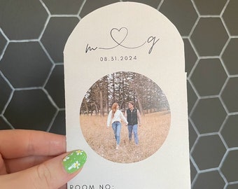 Custom Hotel Key Card Holders for Weddings and Events pocket Card Style ...