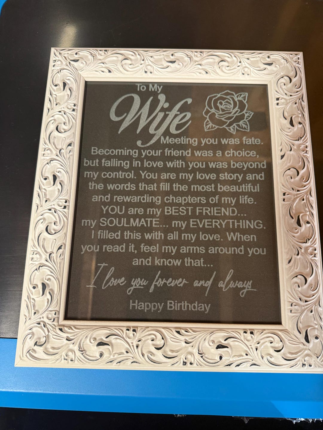 Personalized Engraved Glass Picture Frames - Etsy