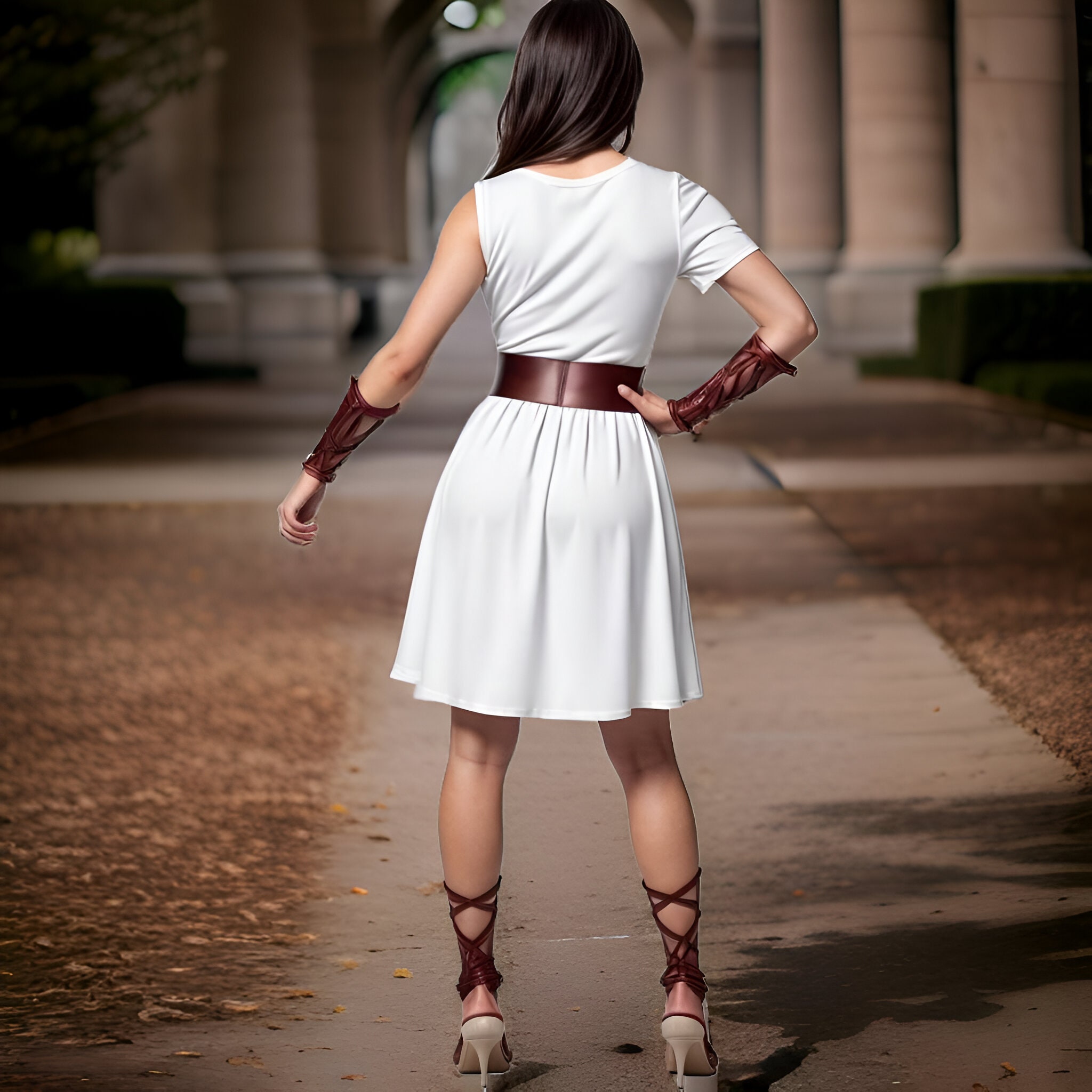 Women's Olympian Carnival Costume Greek Goddess Halloween Outfit ...