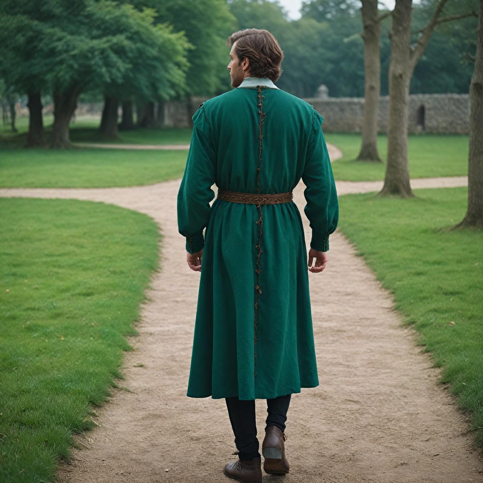 Emerald Green Viking Medieval Tunic | Men's Renaissance Cosplay | Larp ...