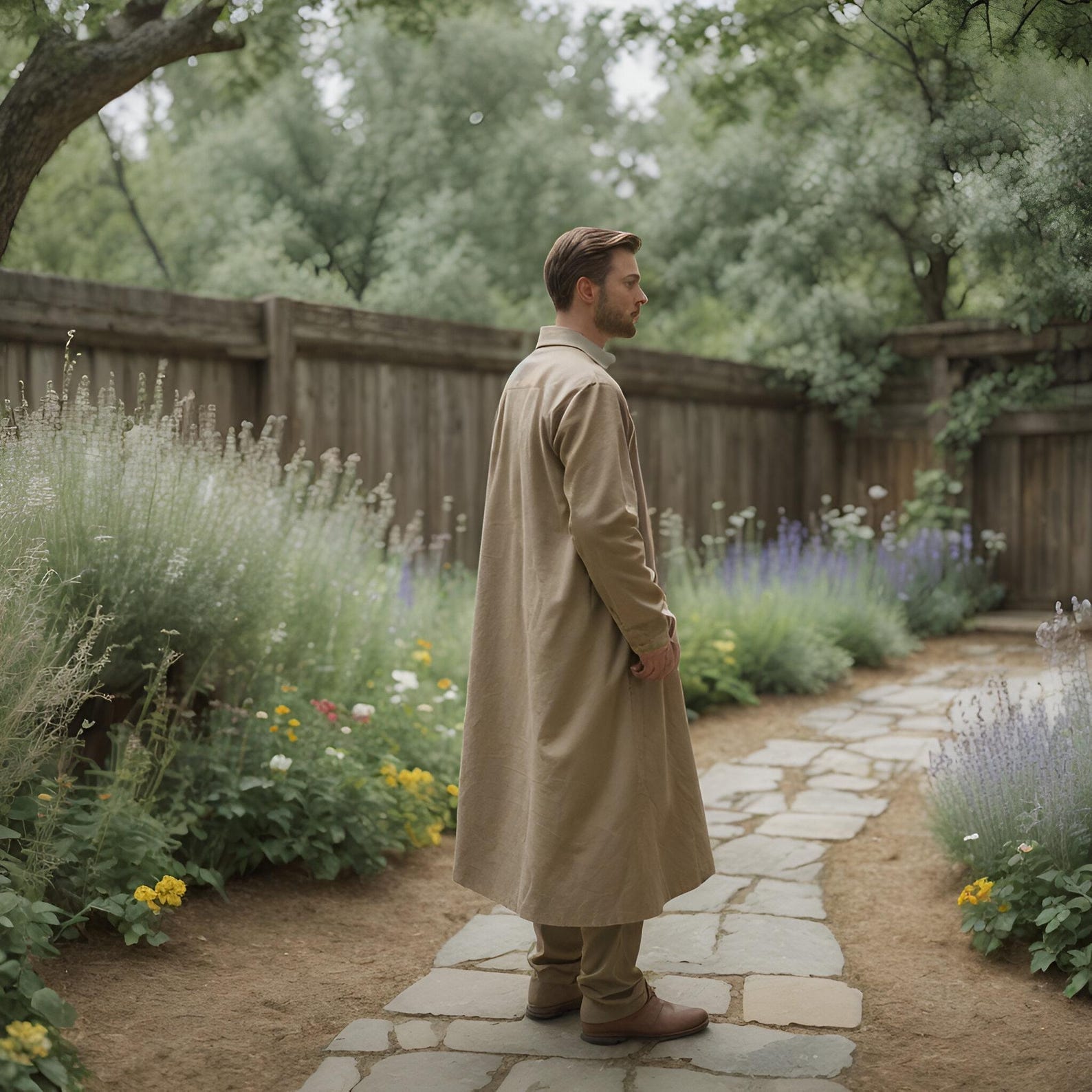 Beige Medieval Long Tunic for Men | Renaissance Steampunk Viking Tunic ...