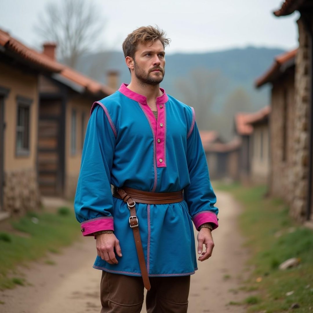 Medieval Full Sleeves Tunic for Men | Viking Warrior Shirt ...
