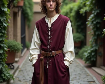 Nobleman Medieval Surcoat for Men | Renaissance Festival Outfit ...
