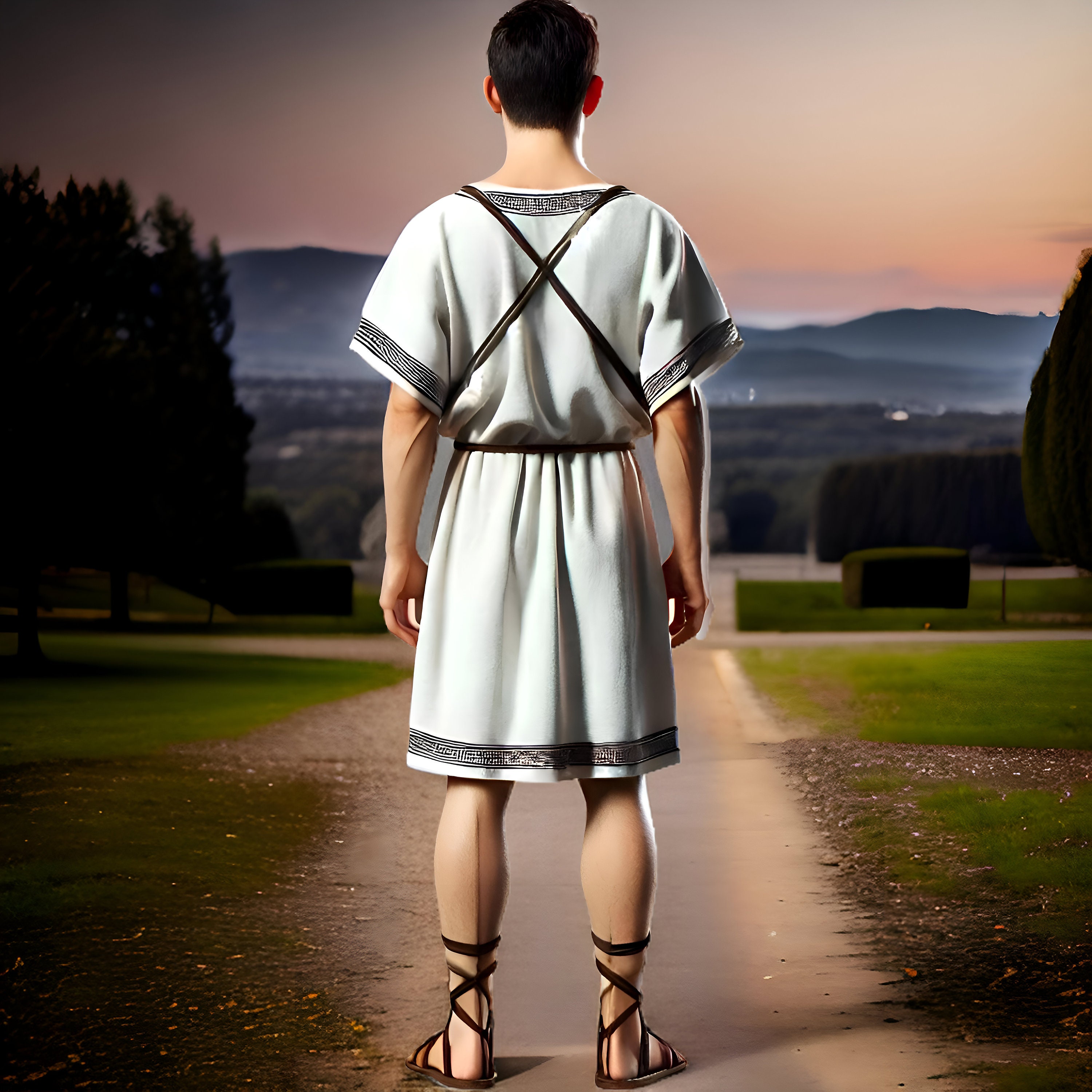 Viking Roman Toga Festival Costume | Historical Men's Carnival Costume ...