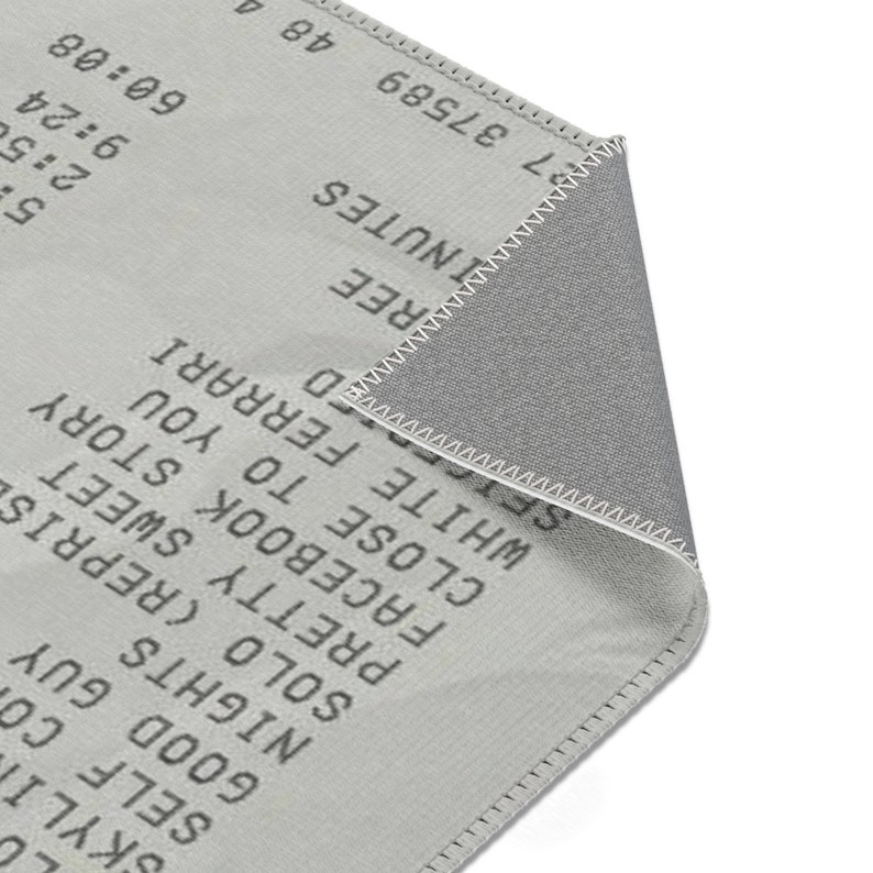 Frank Ocean Blonde Album Receipt Area Rugs - Etsy