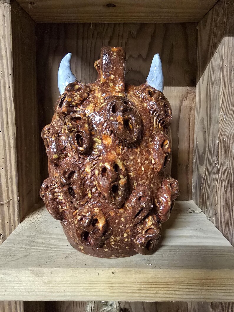 Handmade Devil Face Jug - Etsy