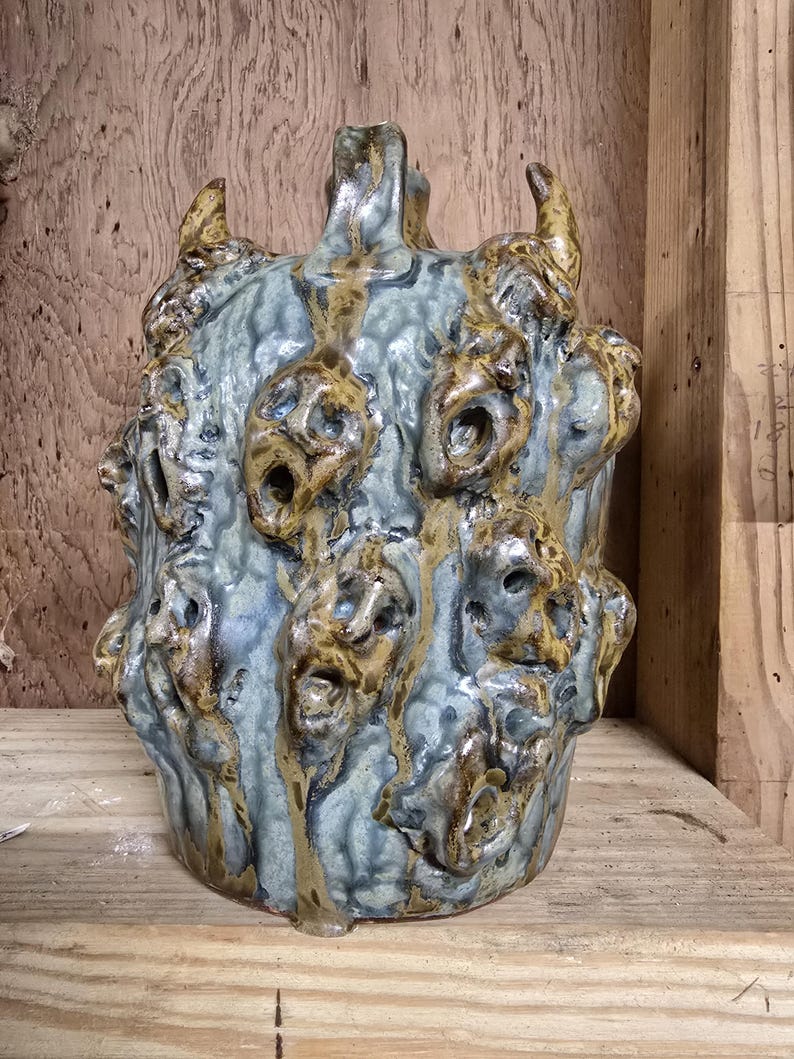 Handmade Devil Face Jug - Etsy