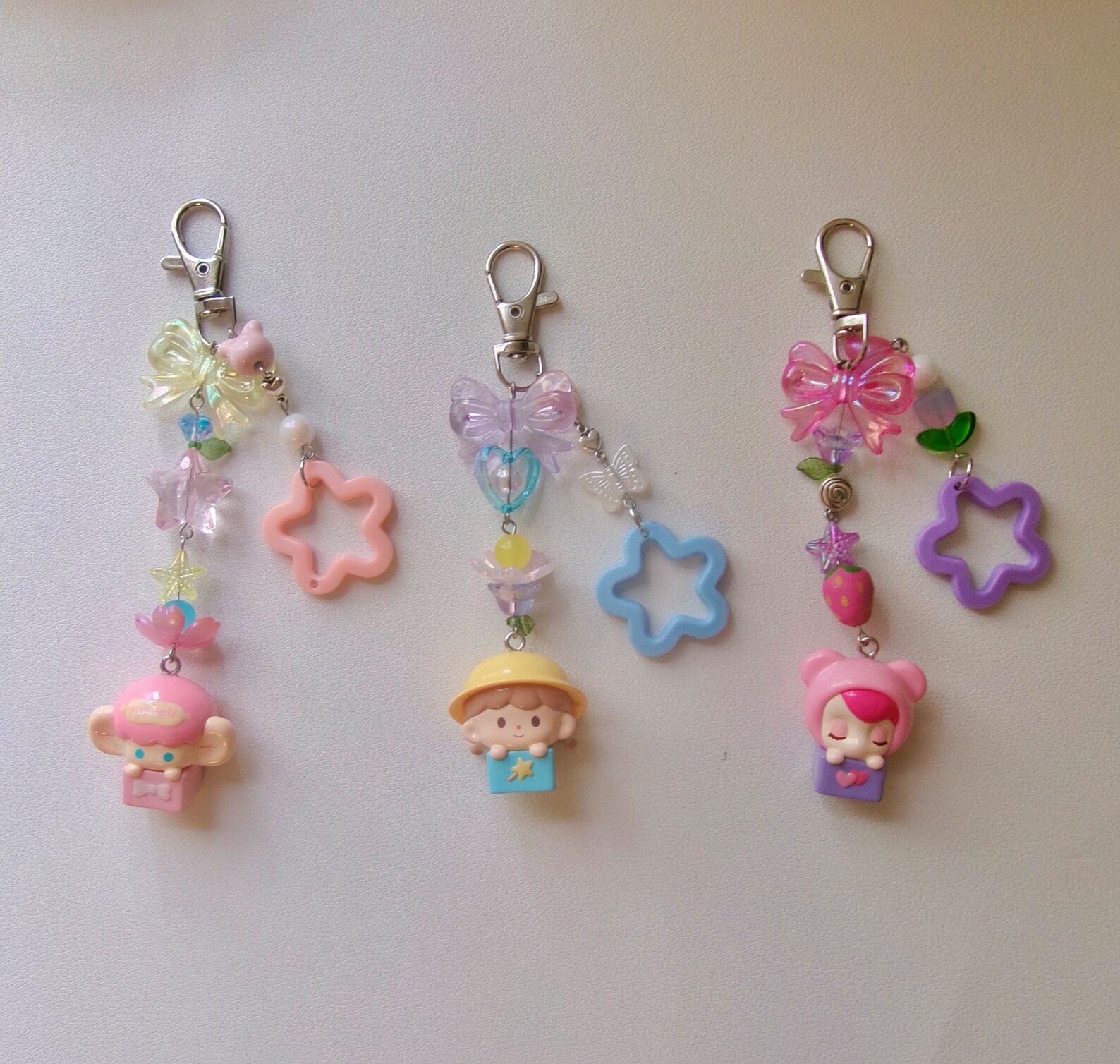 Cute Character Keychains Kawaii Aesthetic Y2K Coquette Accessory Gift ...