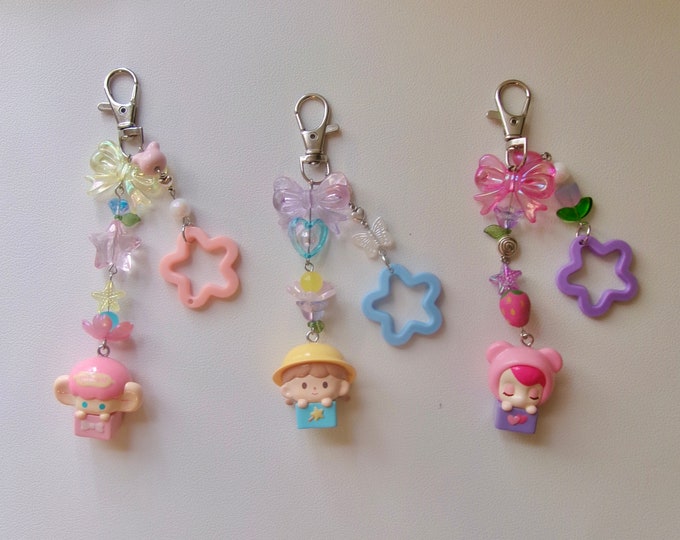 Cute Character Keychains Kawaii Aesthetic Y2K Coquette Accessory Gift ...