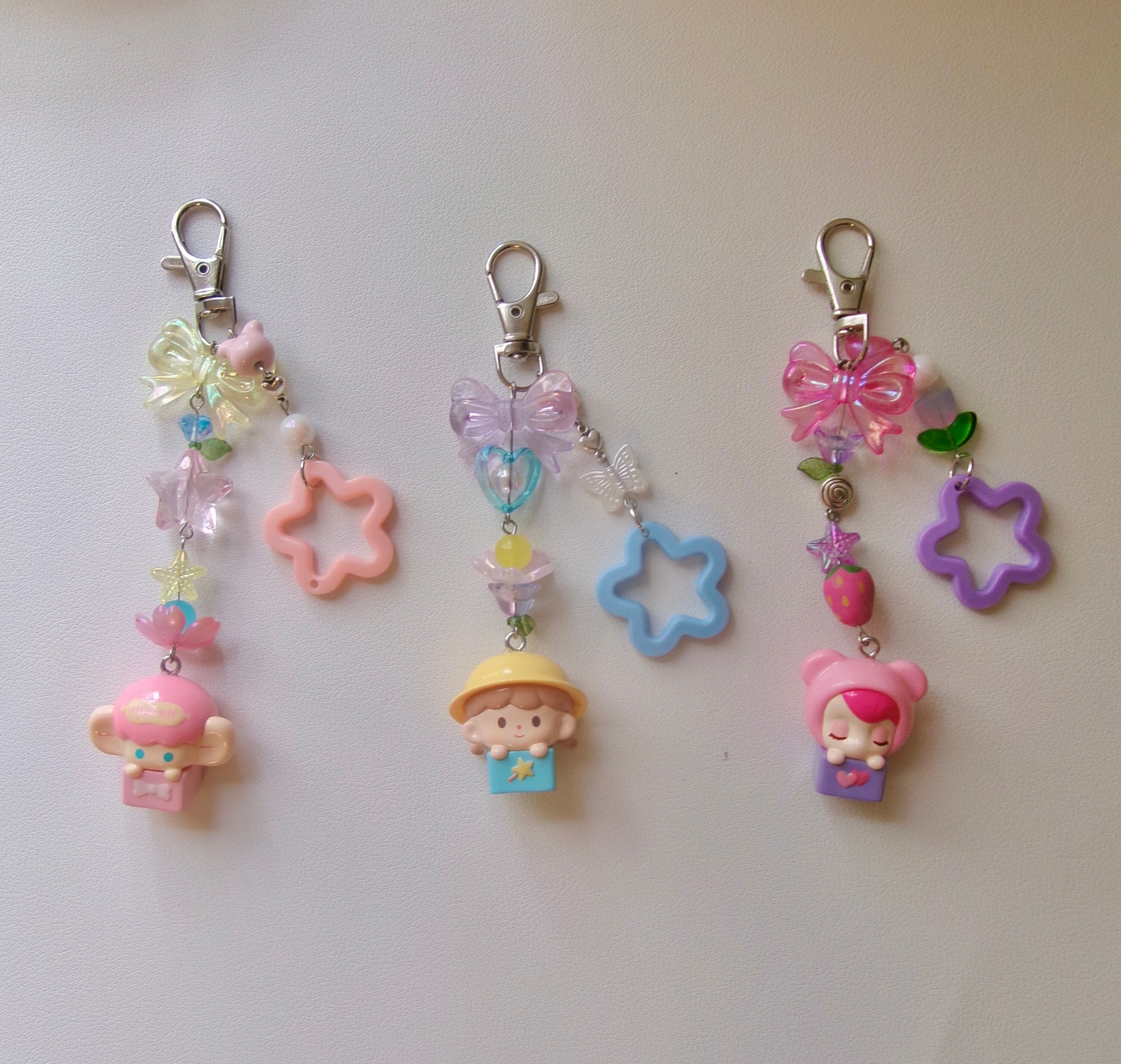 Cute Character Keychains Kawaii Aesthetic Y2K Coquette Accessory Gift ...