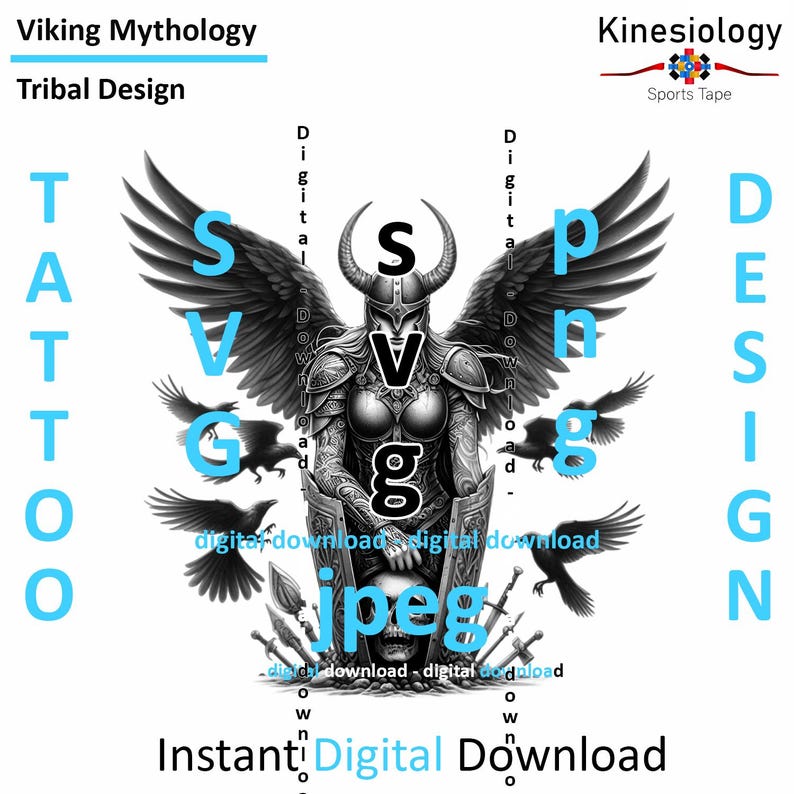 Viking Memorial - Valkyrie Digital Art Collection PNG, JPEG & SVG ...