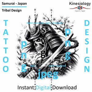 Japanese Samurai - Digital Art Collection | PNG, JPEG & SVG | Instant ...