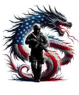 Dragon Patriot Digital Art PNG, JPEG & SVG Instant Download for Apparel ...