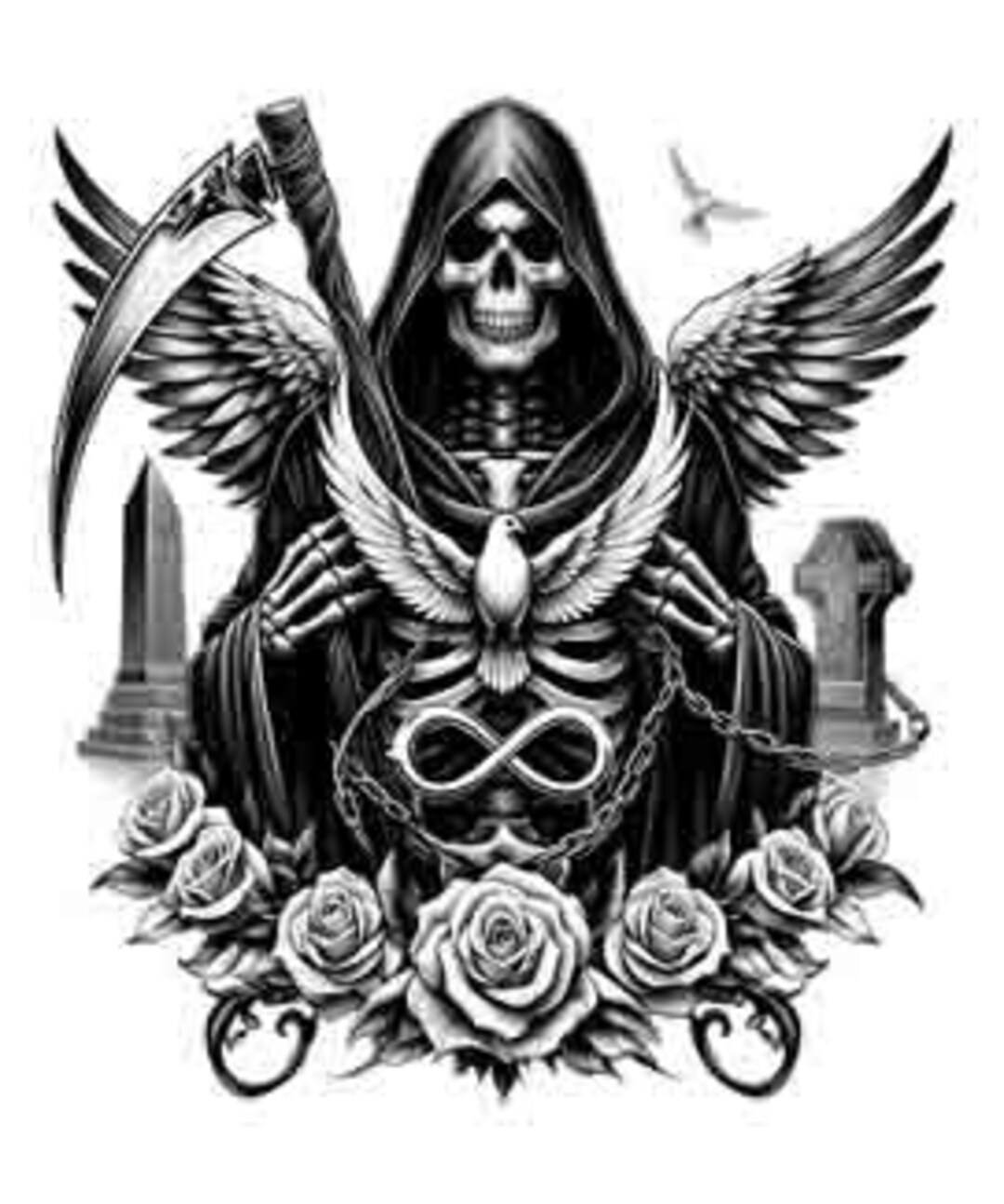 Grim Reaper Digital Art | PNG, JPEG & SVG Collection| Instant Download ...