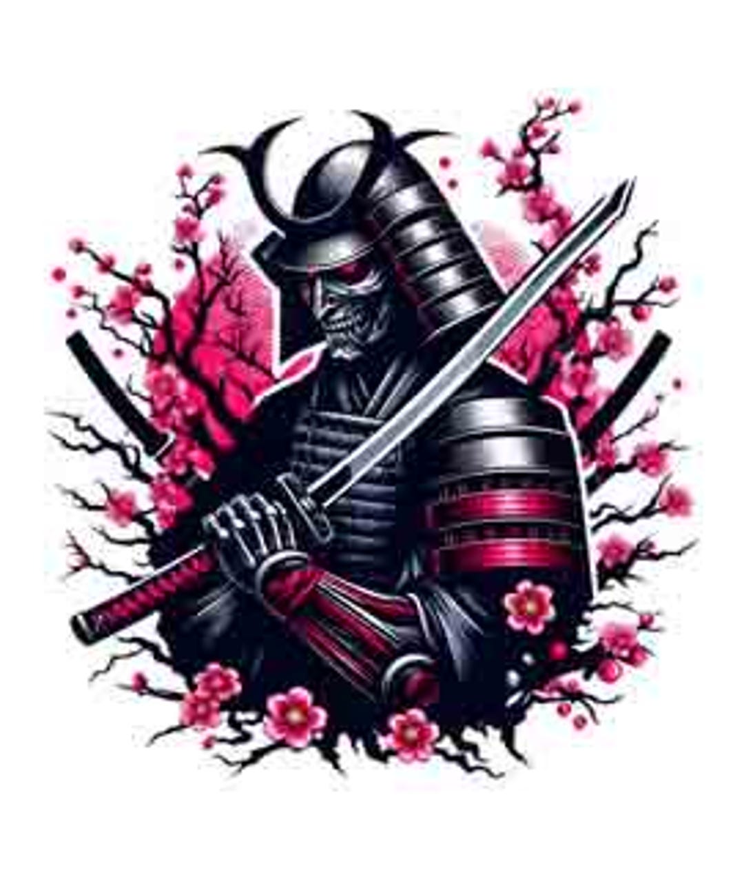 Samurai Shinigami Warrior Bloody Vow Japan Png Digital Art PNG JPEG ...