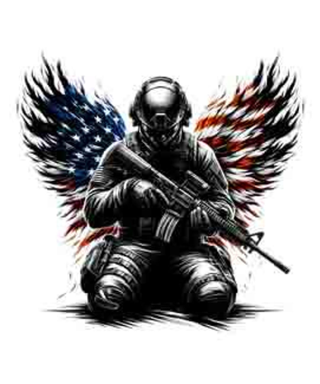American Patriot - Wing Soldier Military Svg Army Svg Digital Art PNG ...