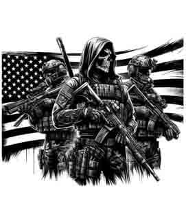 American Patriot Soldier - Skull Grim Reaper , Army Military Digital ...