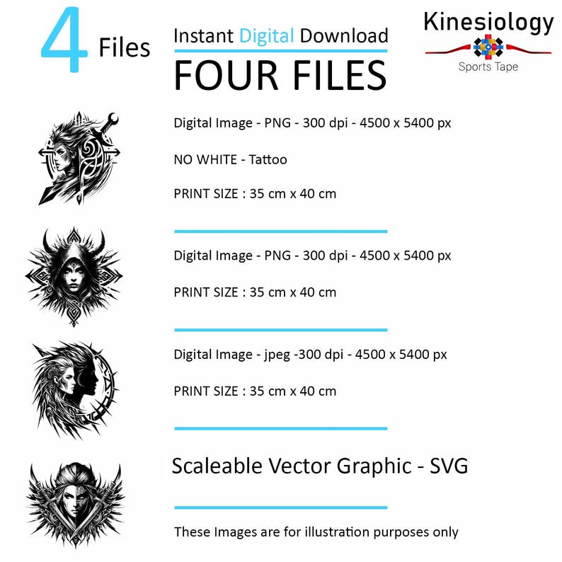 Viking Emblem - Light and Dark Warrior - Digital Art Collection | PNG ...