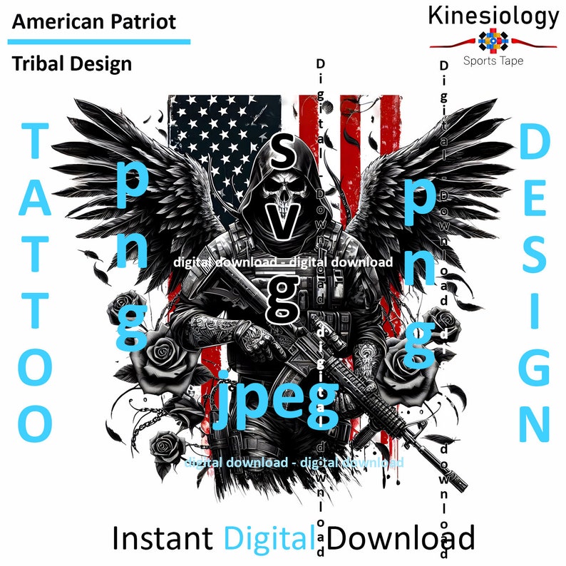 American Patriot Soldier - Skull Grim Reaper , Army Military Digital ...