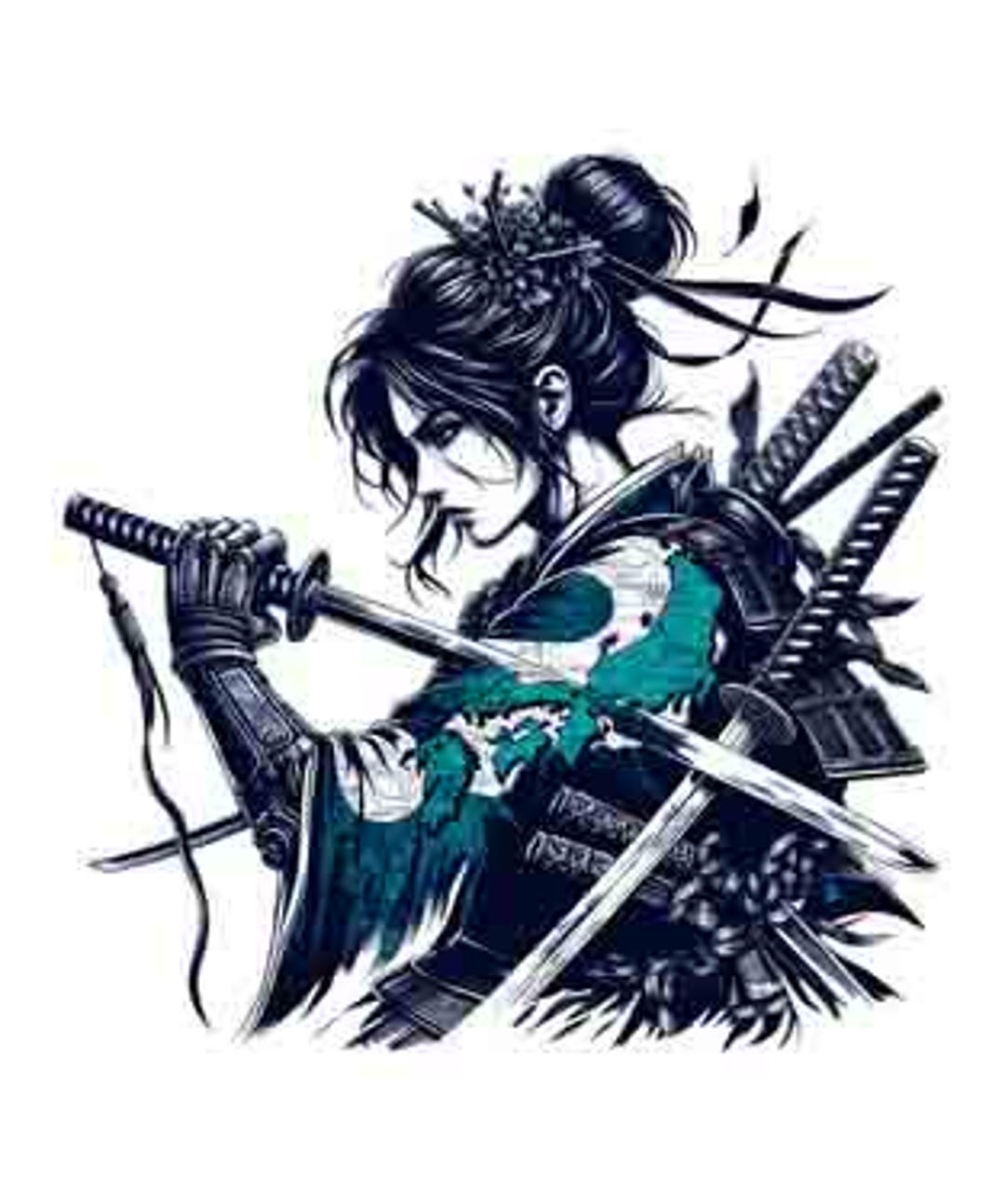 Japanese Samurai - Hikari - Digital Art Collection | PNG, JPEG & SVG ...