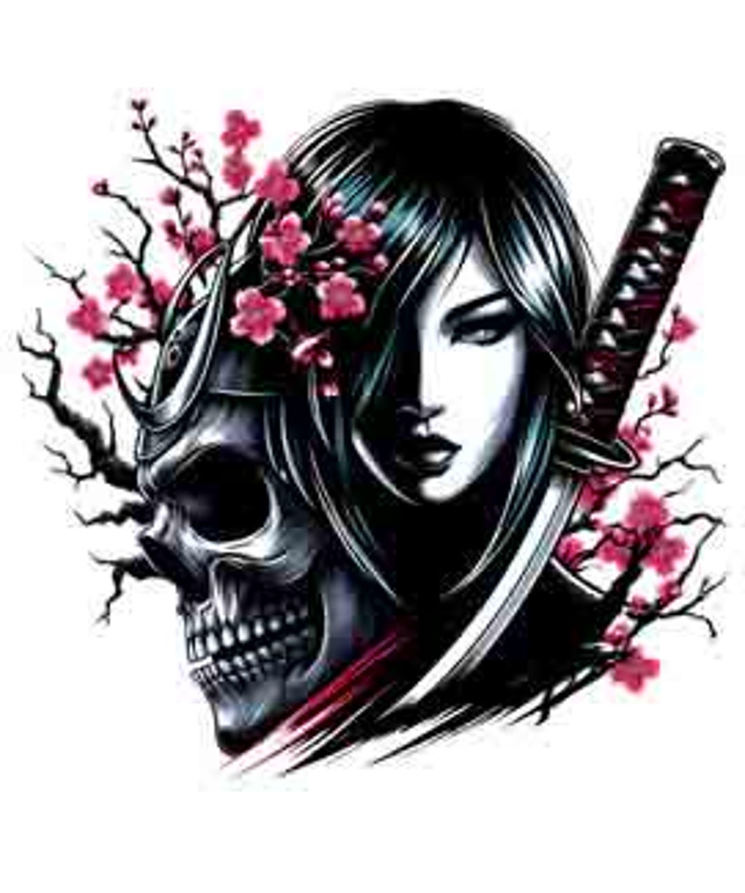Samurai Ninja Whispers of the Yomi Grim Reaper Skull Svg Digital Art ...