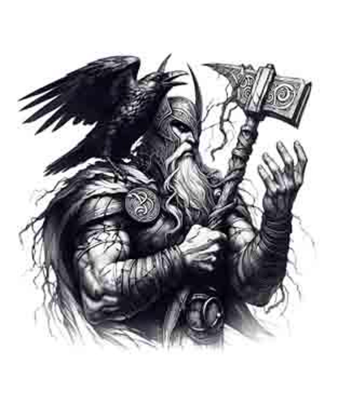 Viking Thunder - Highborn Digital Art Collection PNG JPEG & SVG Tribal ...