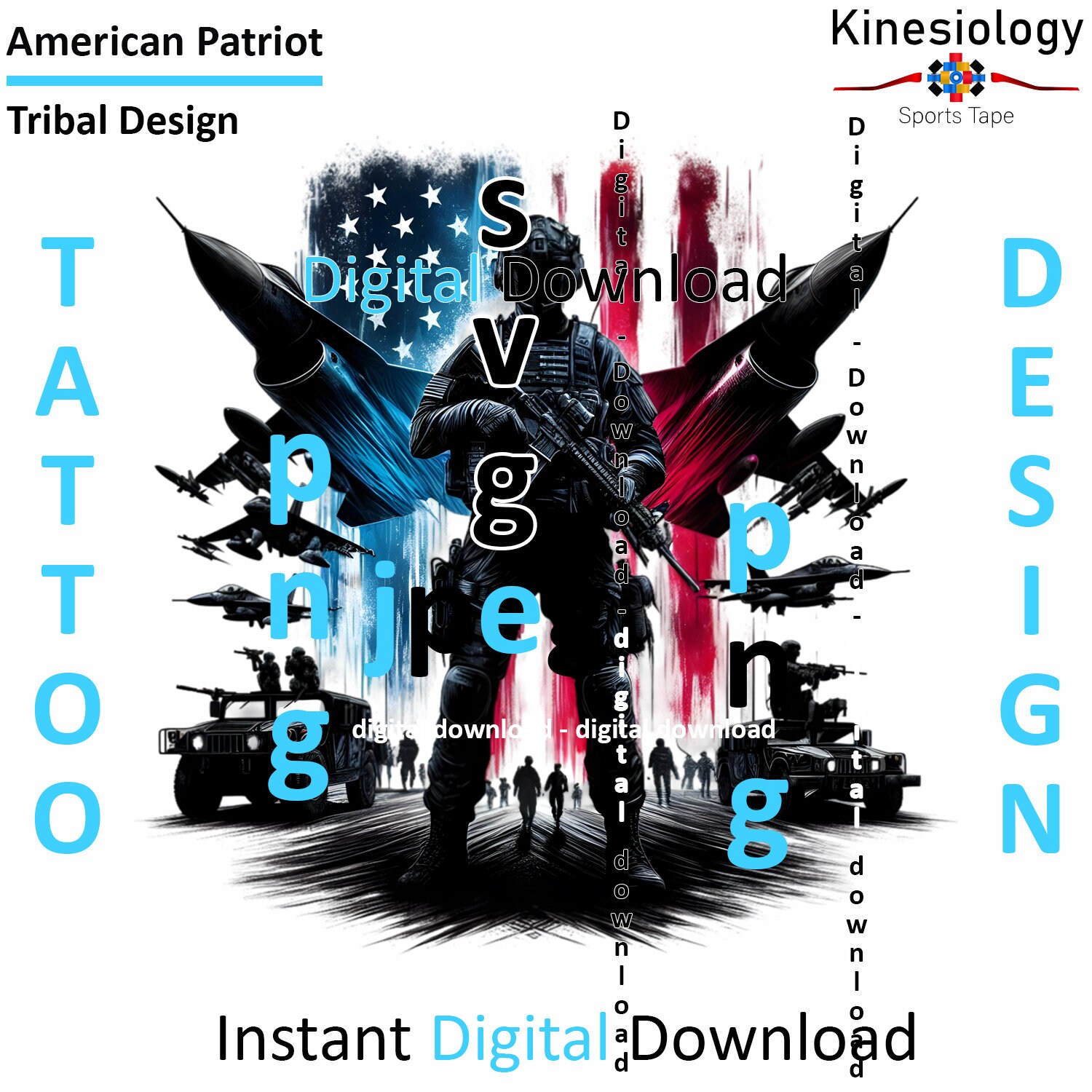 American Soldier Patriot Military Fighter Jet Pilot- Digital Art | PNG ...