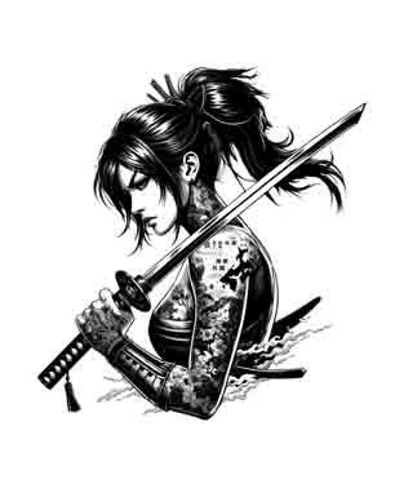 Japanese Samurai - Digital Art Collection | PNG, JPEG & SVG | Instant ...