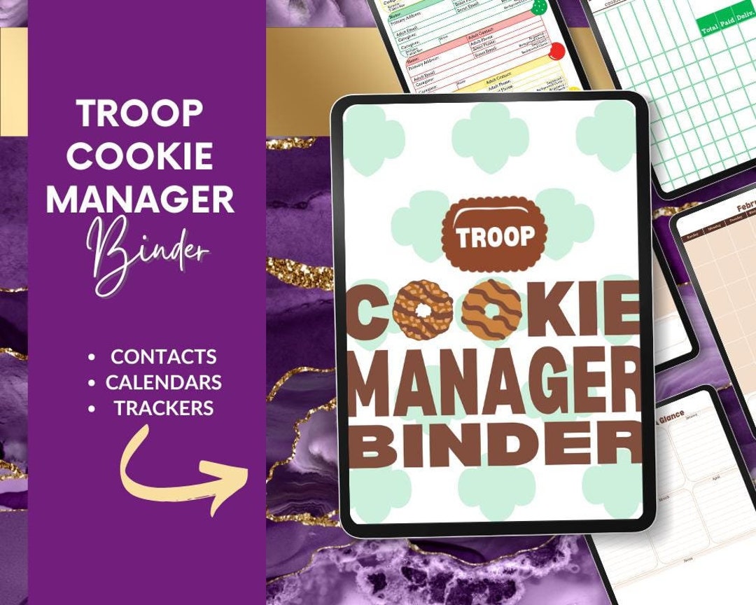 Troop Cookie Manager Binder – Printable PDF for Girl Scouts – Track ...