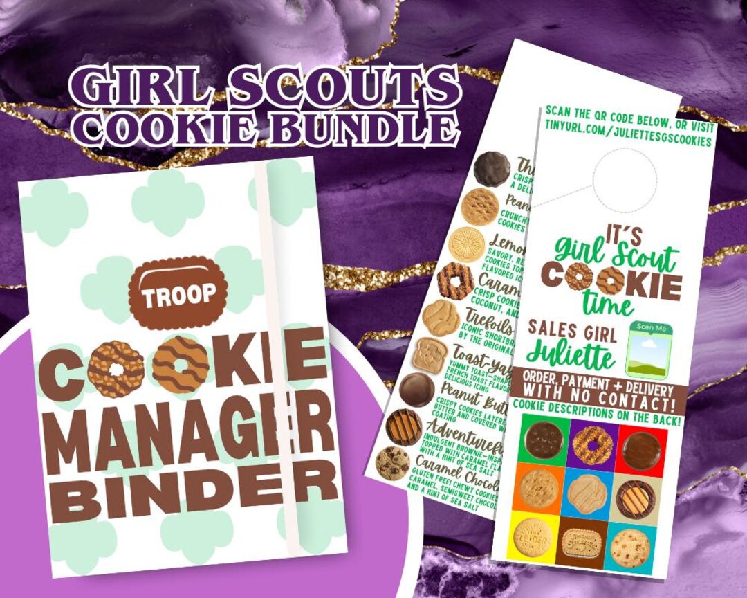 Girl Scouts Cookie Bundle – Door Hanger & Cookie Manager Binder ...