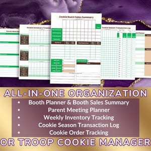 Troop Cookie Manager Binder – Printable PDF for Girl Scouts – Track ...