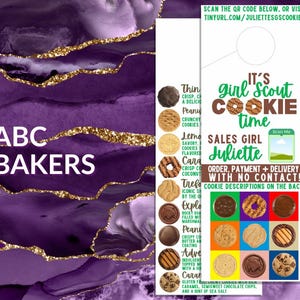 Girl Scout Cookie Door Hanger: Customizable Template (digital Download ...