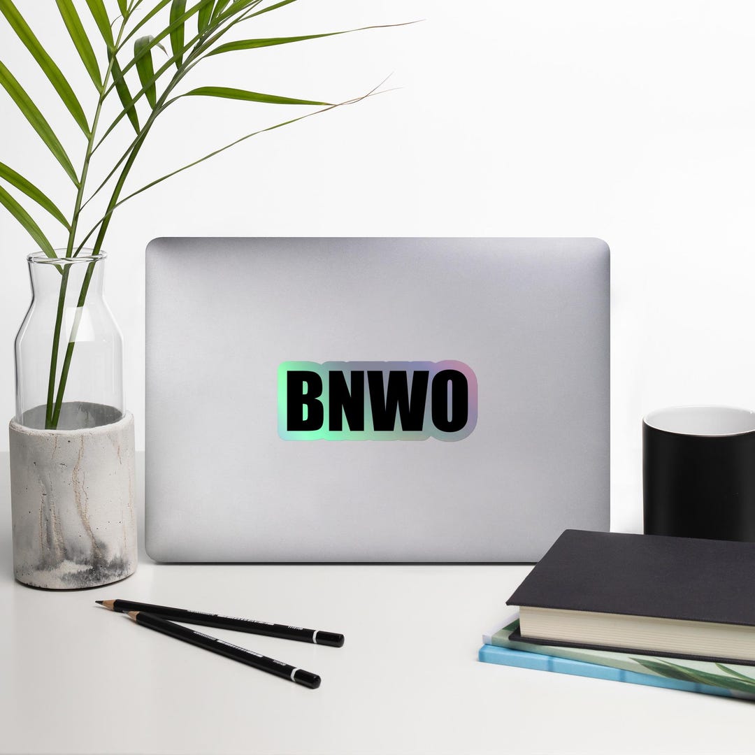 BNWO Holographic Vinyl Sticker – Eye-catching Rainbow Shine, Durable ...