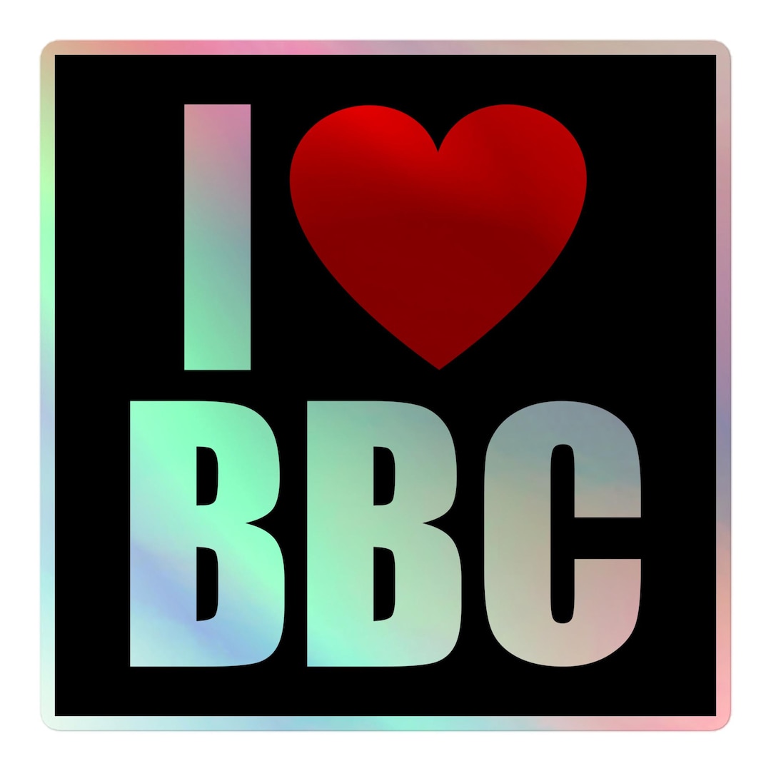 I Love BBC Holographic Stickers - Etsy