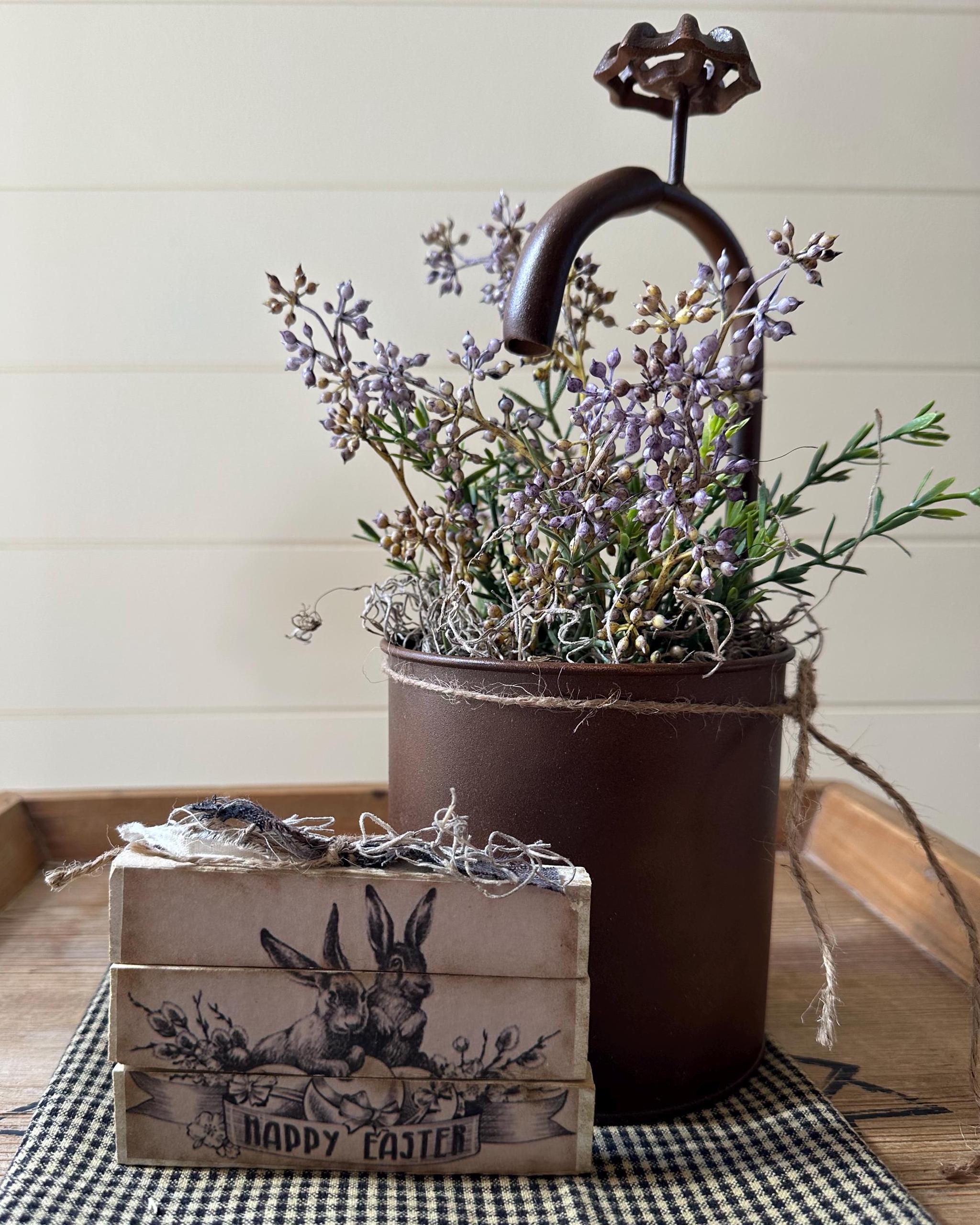 Rustic Spring Flower-filled Water Spout - Etsy
