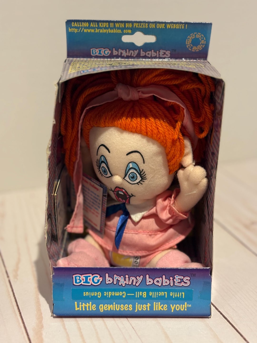 Lucille Ball Plush Doll Lucy 1998 Big Brainy Babies New in Box - Etsy