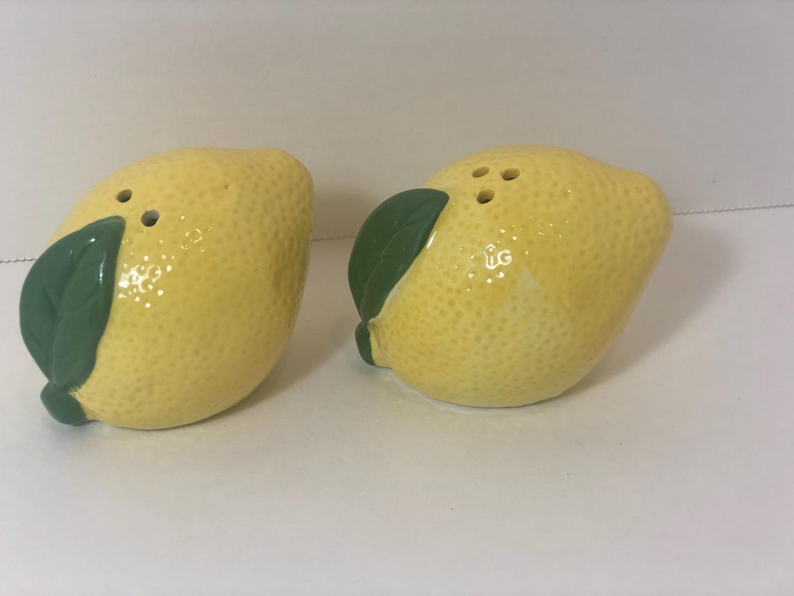 NIB Lemon Salt and Pepper Shakers - Etsy