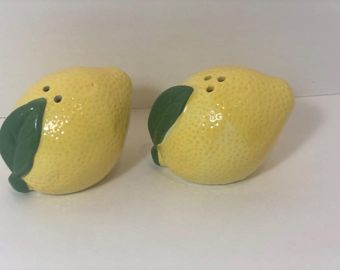 NIB Lemon Salt and Pepper Shakers - Etsy