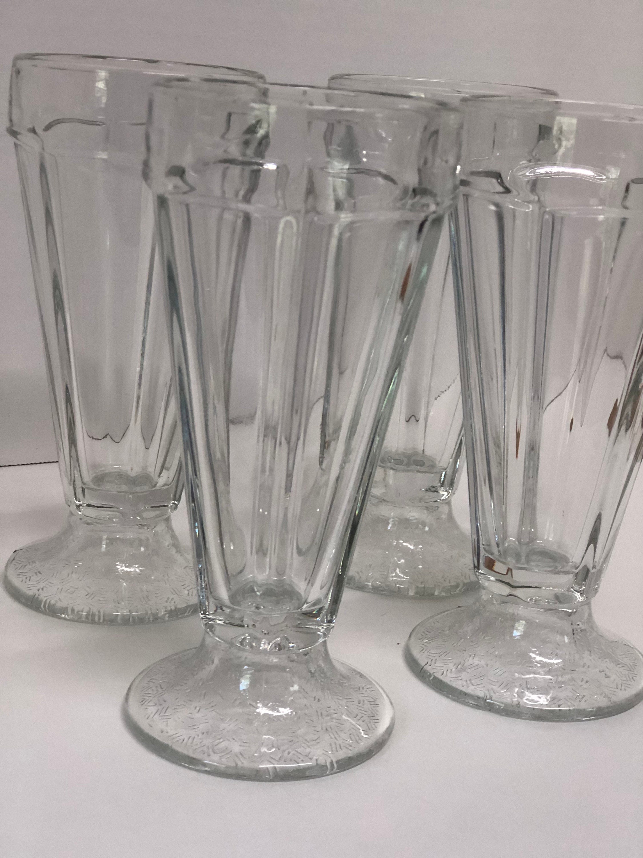 Vintage Diner Malt Shake Pedestal Glass - Etsy